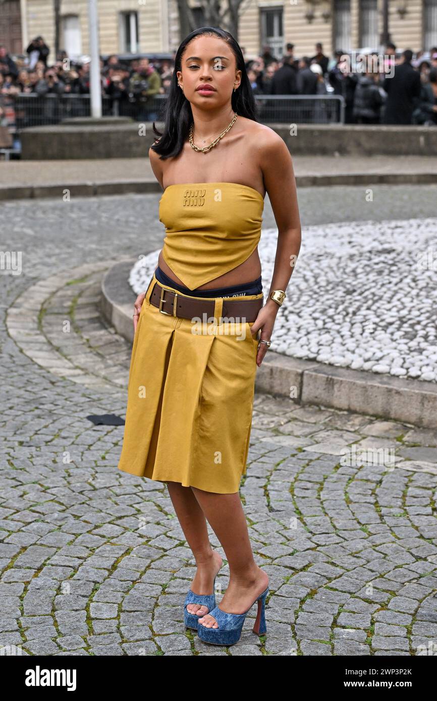 Paris, France. 05th Mar, 2024. Paola Locatelli attending the Miu Miu ...