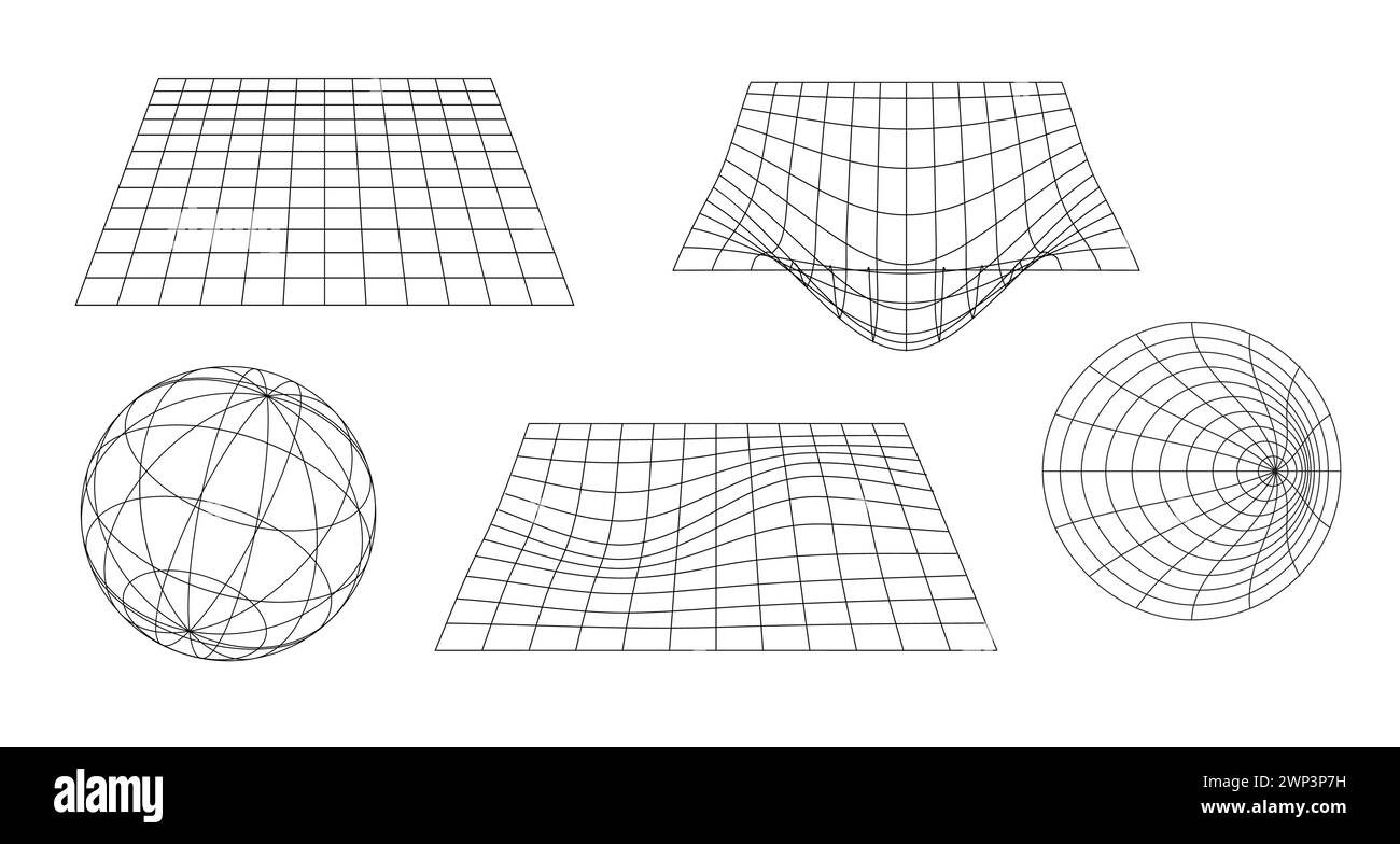 Retro futuristic digital grid plane hi-res stock photography and images ...