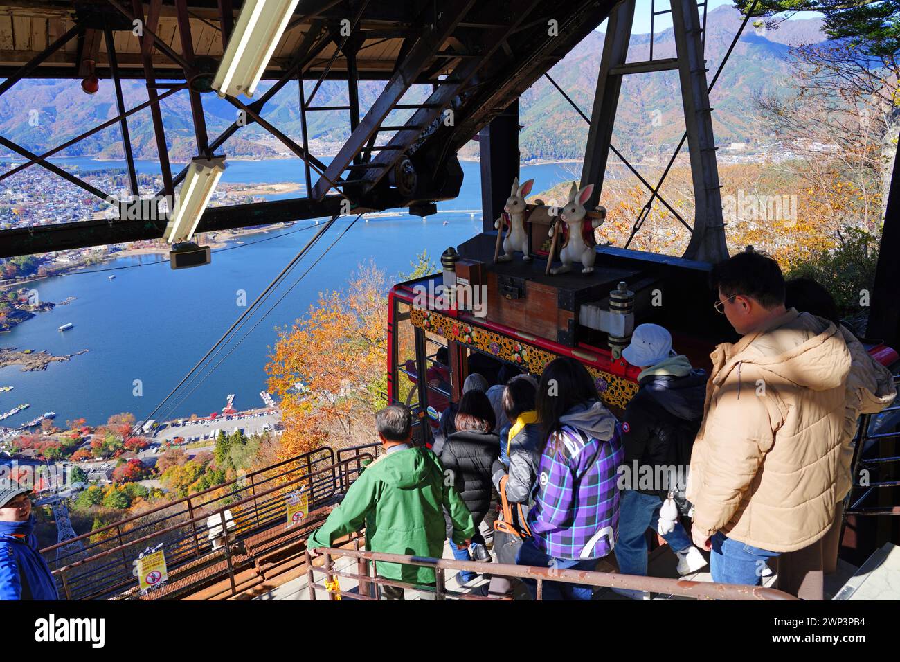 FUJIKAWAGUCHIKO, JAPAN – 20 NOV 2023 – View of the resort town of ...