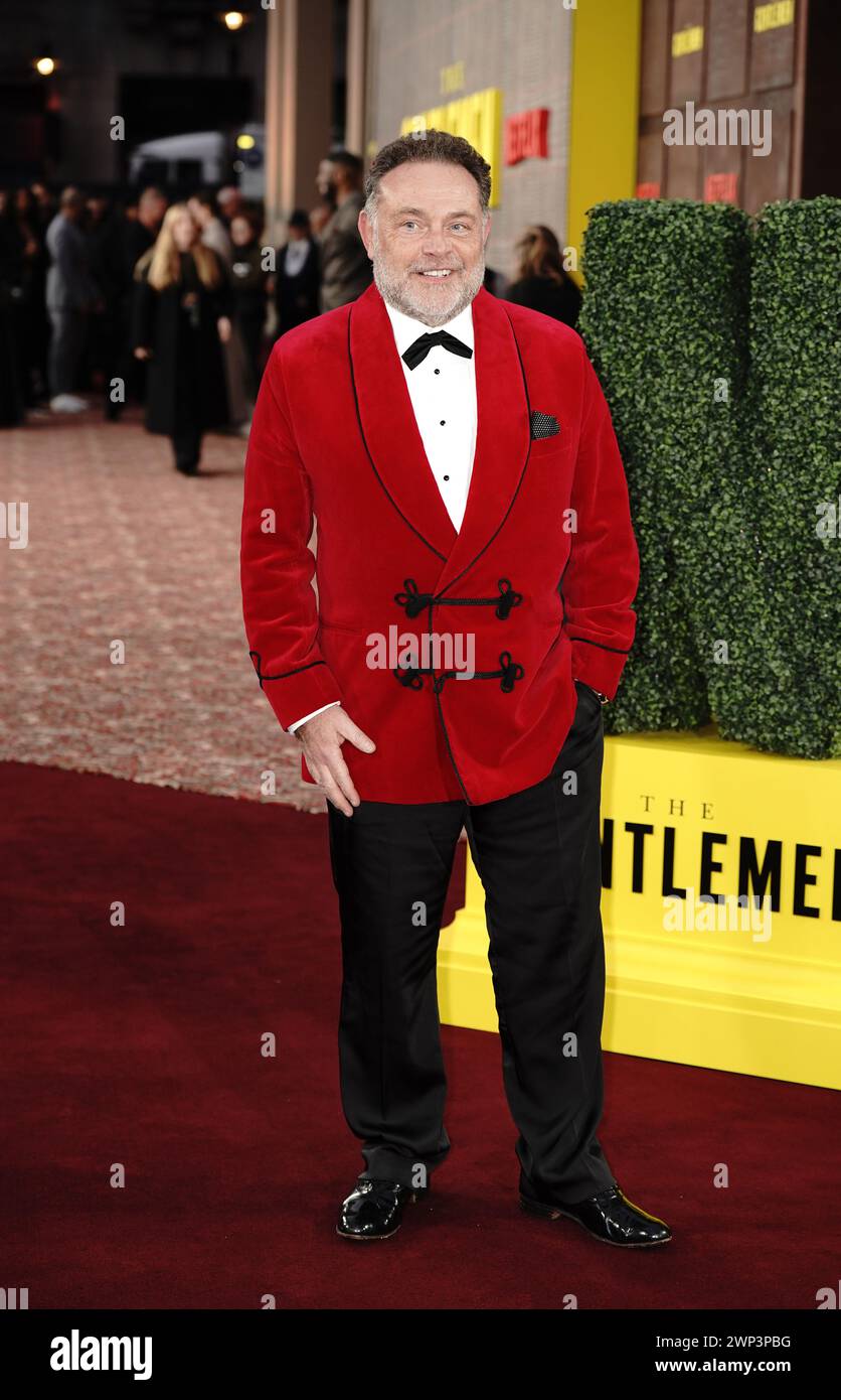 John Thomson attends the premiere of the Netflix series The Gentlemen ...