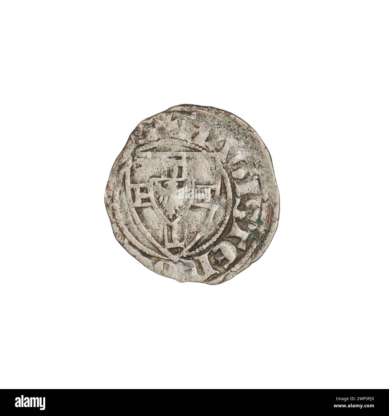 A cross quarter coin from Firchen created during the reign of Grand ...