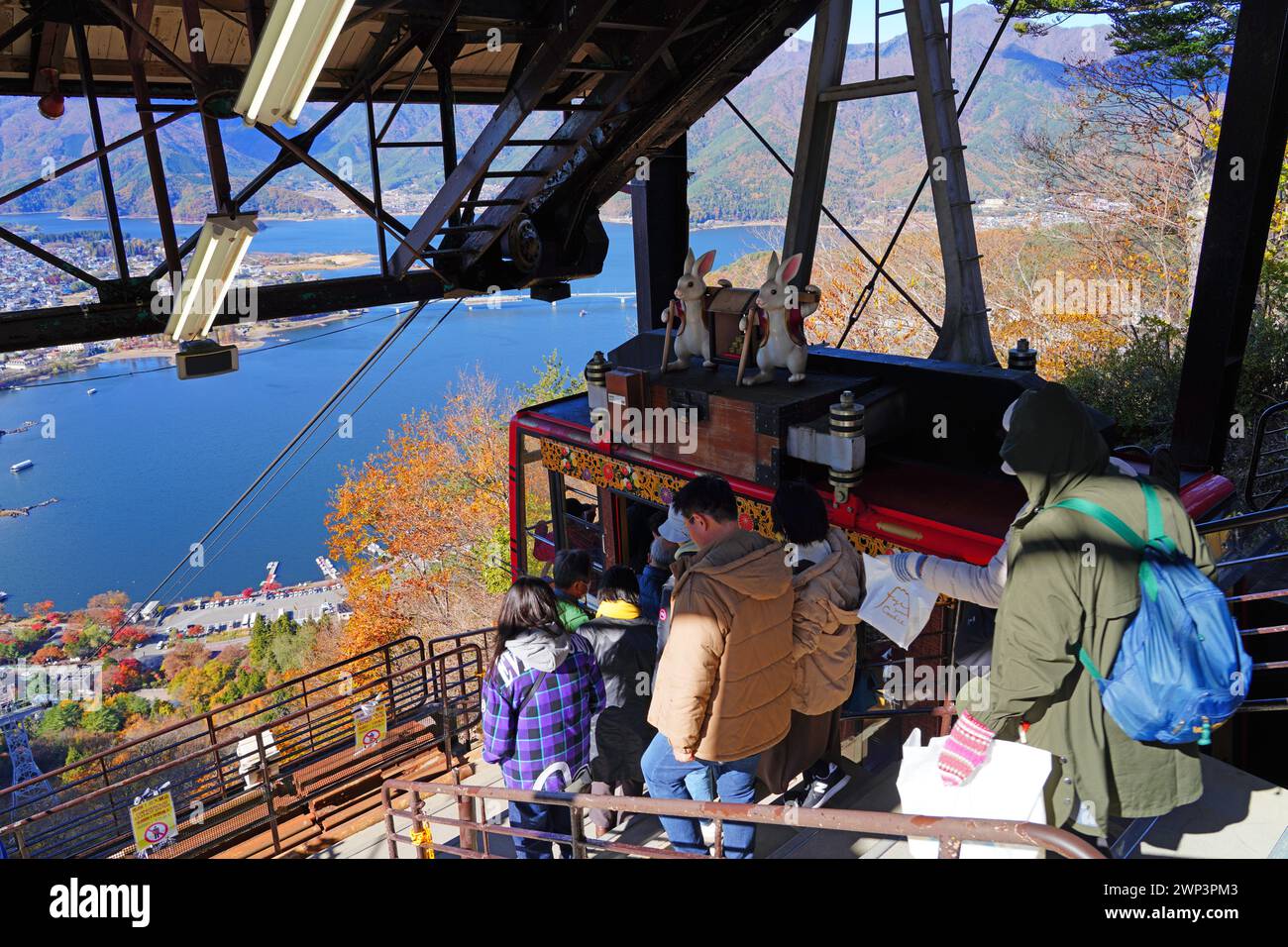 FUJIKAWAGUCHIKO, JAPAN – 20 NOV 2023 – View of the resort town of ...