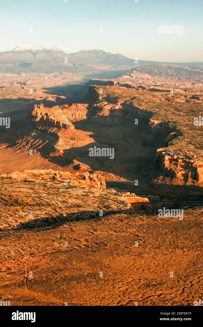 Aerial view of Seven Mile Canyon, Arth's Rim and Arth's Pature at ...