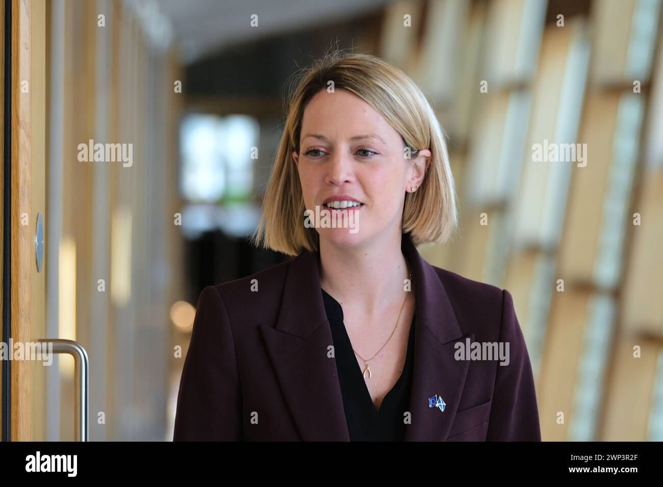 Edinburgh Scotland, UK 05 March 2024. Cabinet Secretary for Education ...