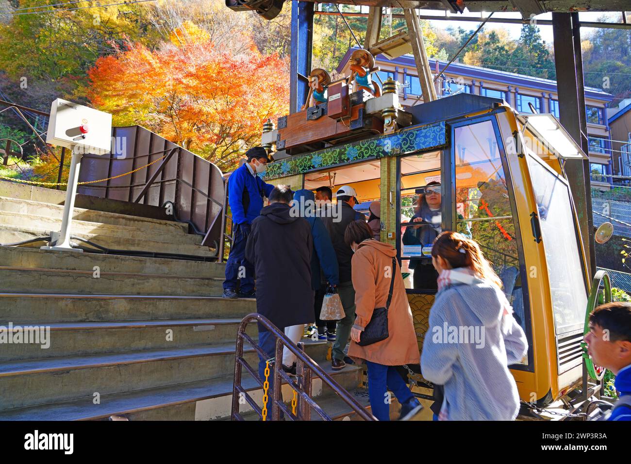 FUJIKAWAGUCHIKO, JAPAN – 20 NOV 2023 – View of the resort town of ...