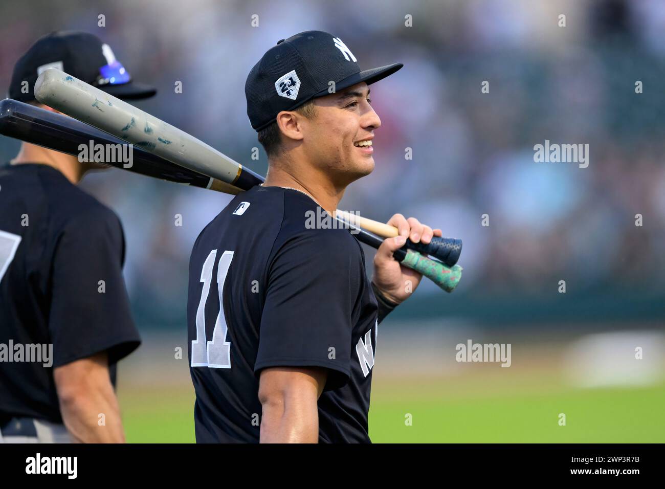 JUPITER, FL - MARCH 04: New York Yankees infielder Anthony Volpe (11 ...