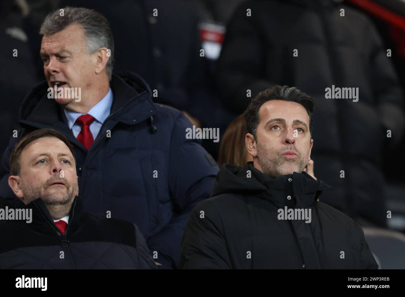 SHEFFIELD, ENGLAND - MARCH 4: Arsenal Sporting Director Edu watches on ...