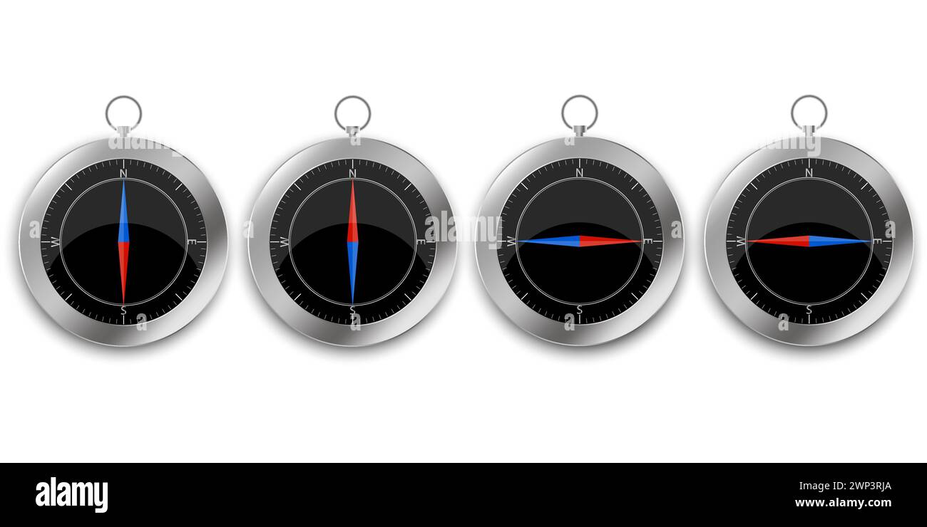 compasses set. compasses set in realistic style. Vector illustration ...