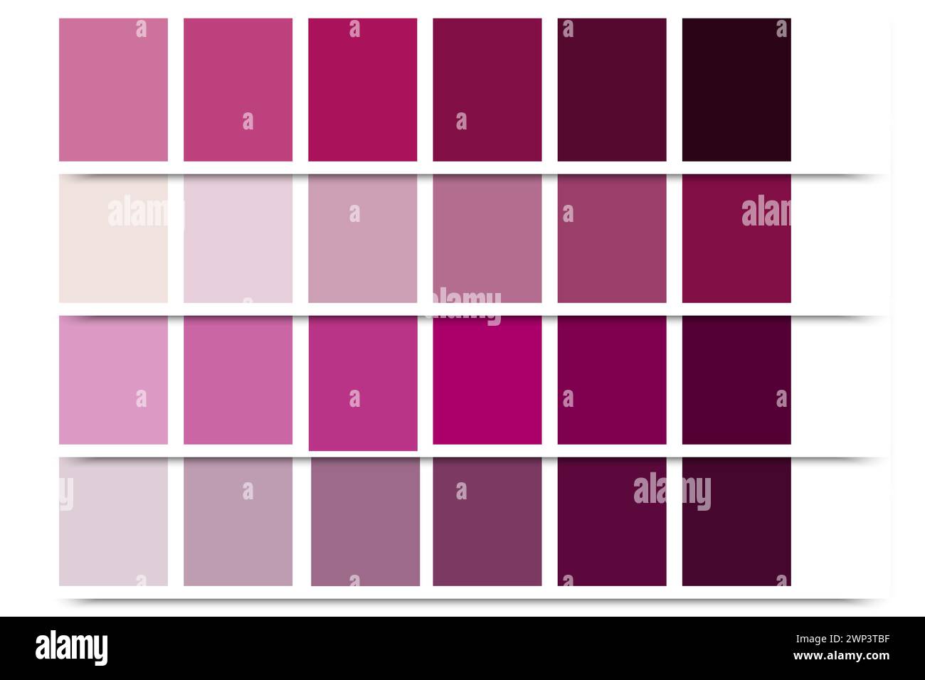 Pink palette. Color palette concept. Flyer design. Vector illustration ...