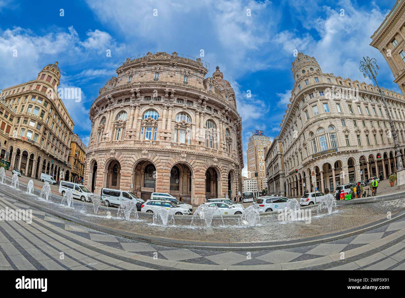 GENOA, ITALY - 20 MARCH, 2021: Piazza Raffaele de Ferrari, the main ...