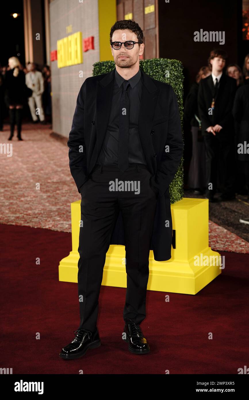 Theo James attends the premiere of the Netflix series The Gentlemen at ...