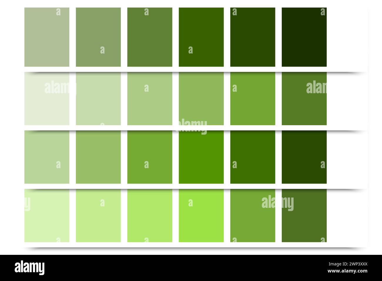 Greee Pantone Color Chart