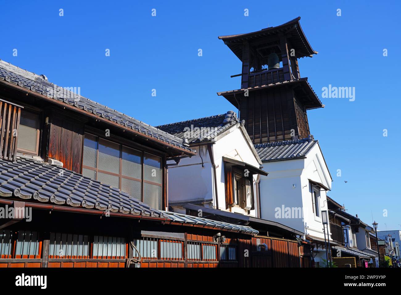 KAWAGOE, JAPAN – 21 NOV 2023- Day view of the landmark Kawagoe Bell ...
