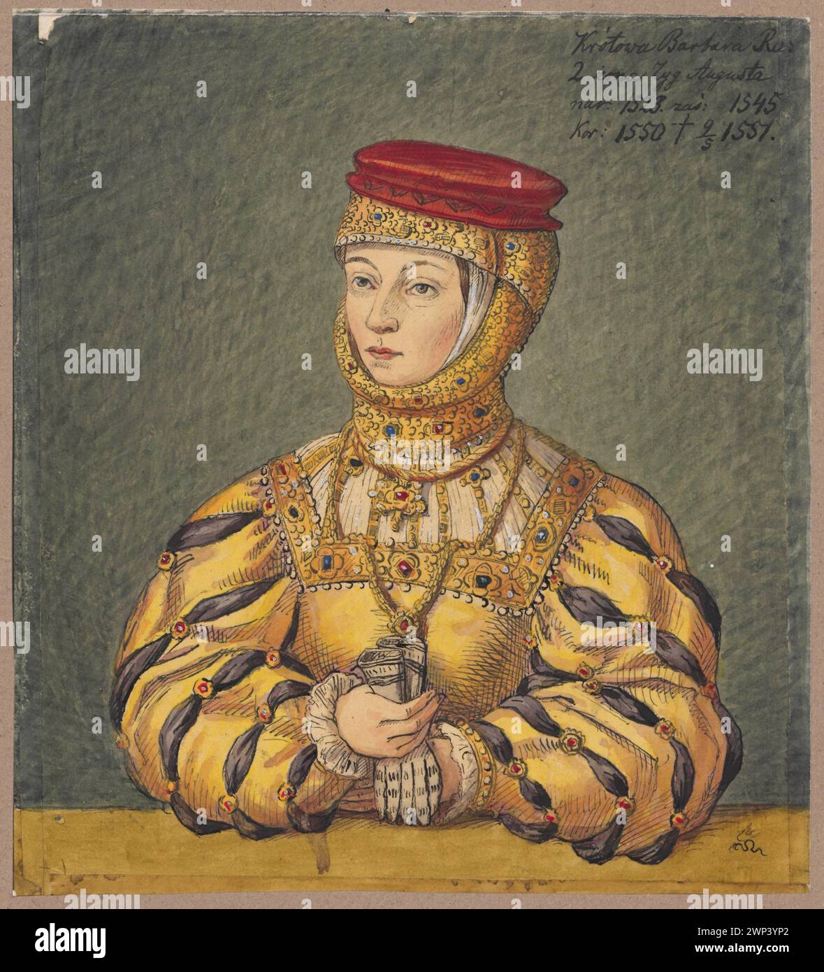 Barbara radziwillowna krolowa polski 1520 1551 ikonografia hi-res stock ...