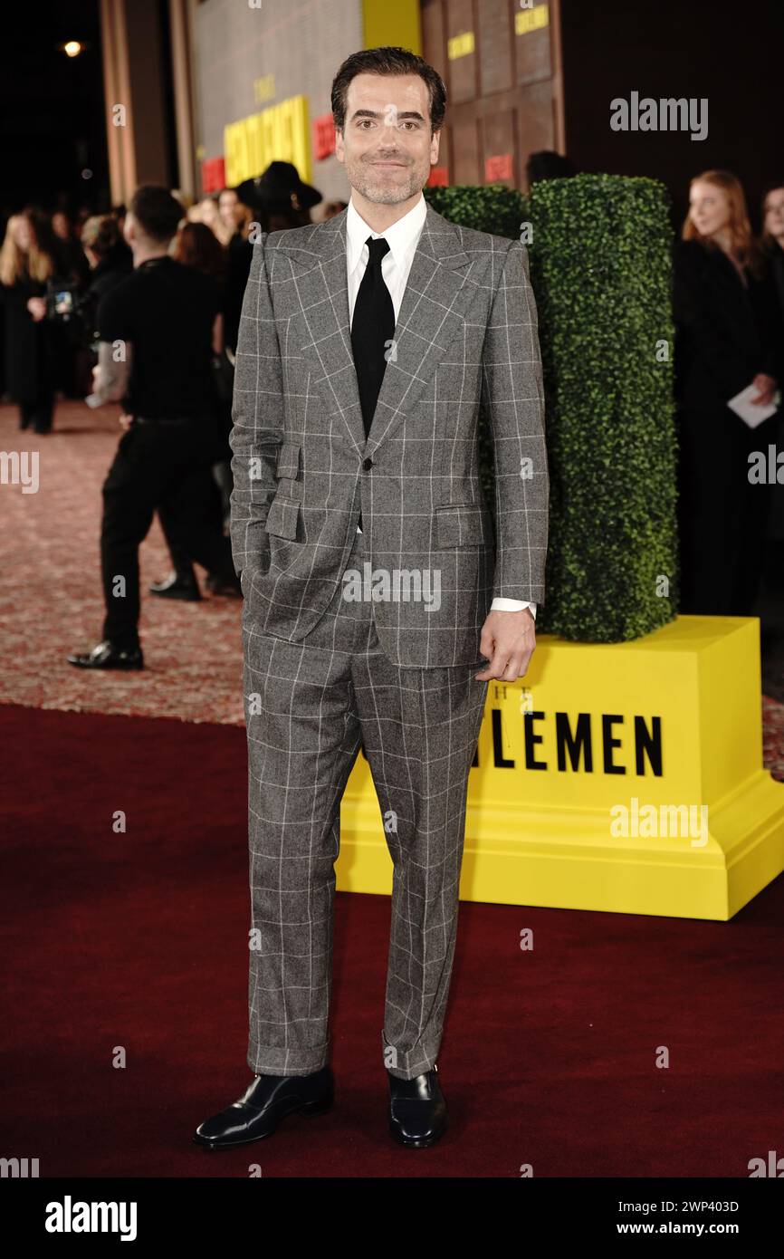 Daniel Ings attends the premiere of the Netflix series The Gentlemen at ...