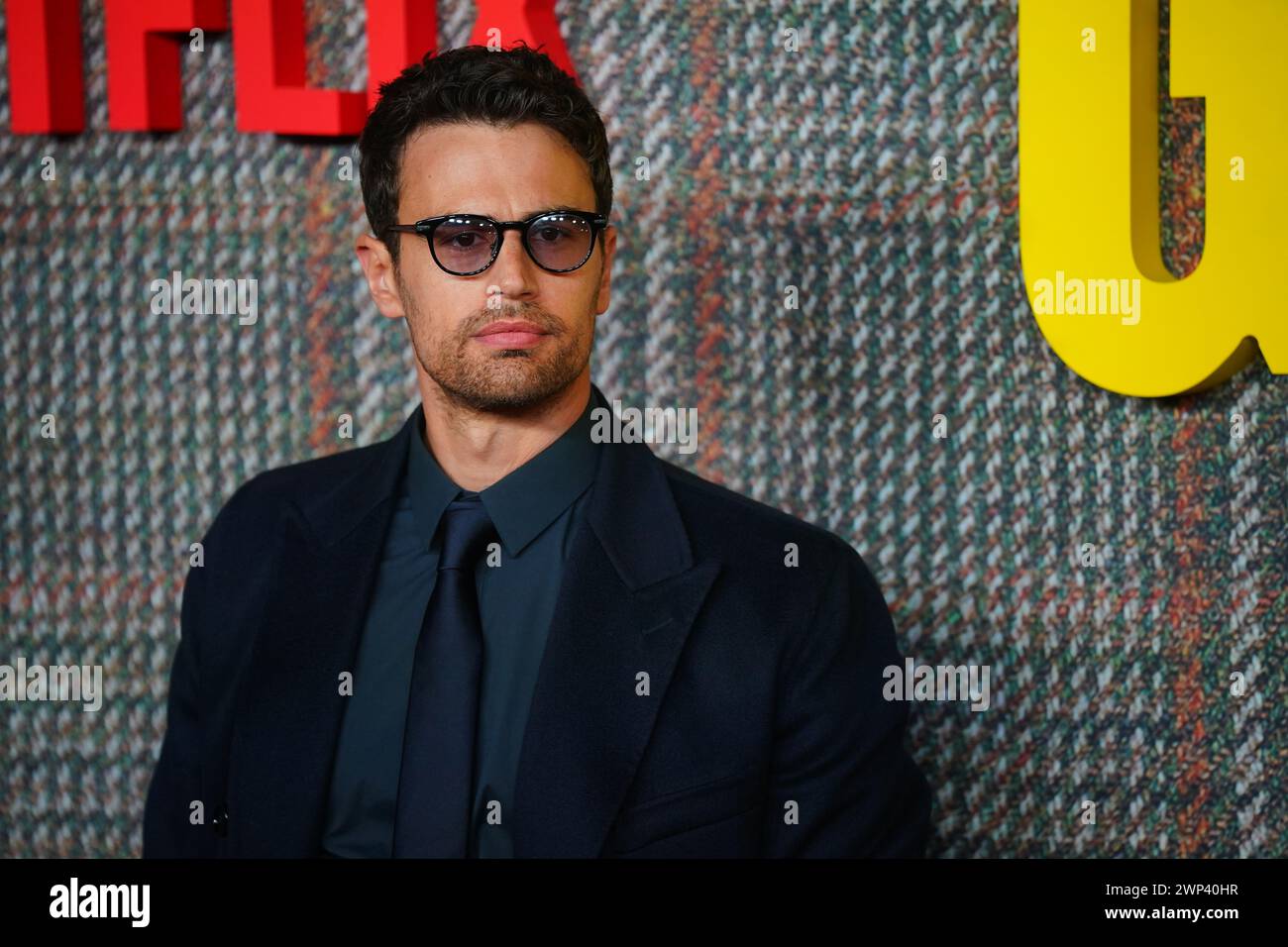 Theo James attending the premiere of Netflix series The Gentlemen at ...
