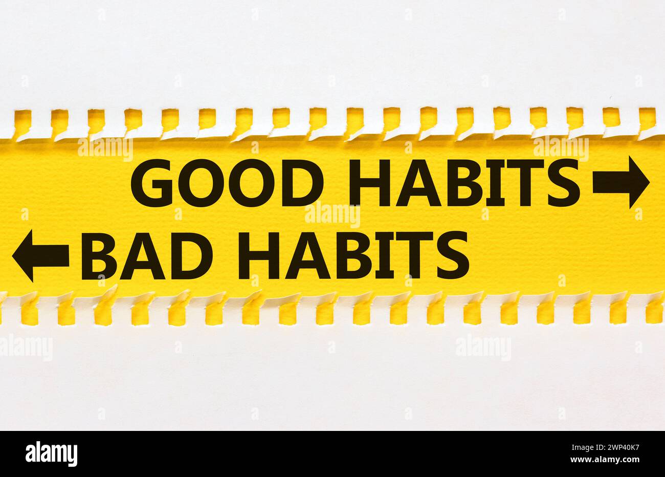 Good or bad habits symbol. Concept word Good habits Bad habits on ...