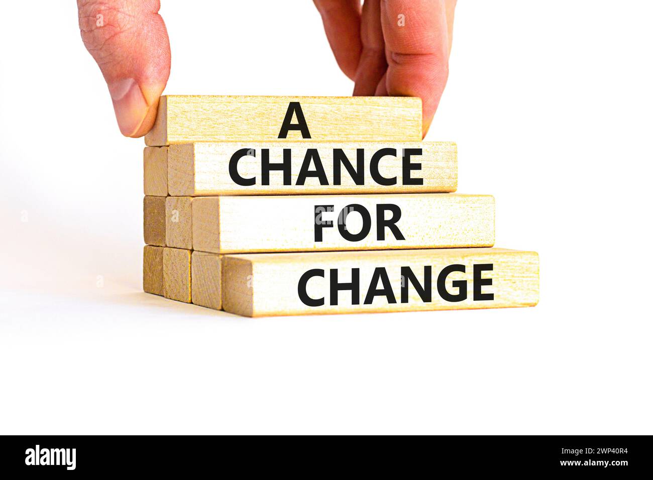 A chance for change symbol. Concept words A chance for change on ...
