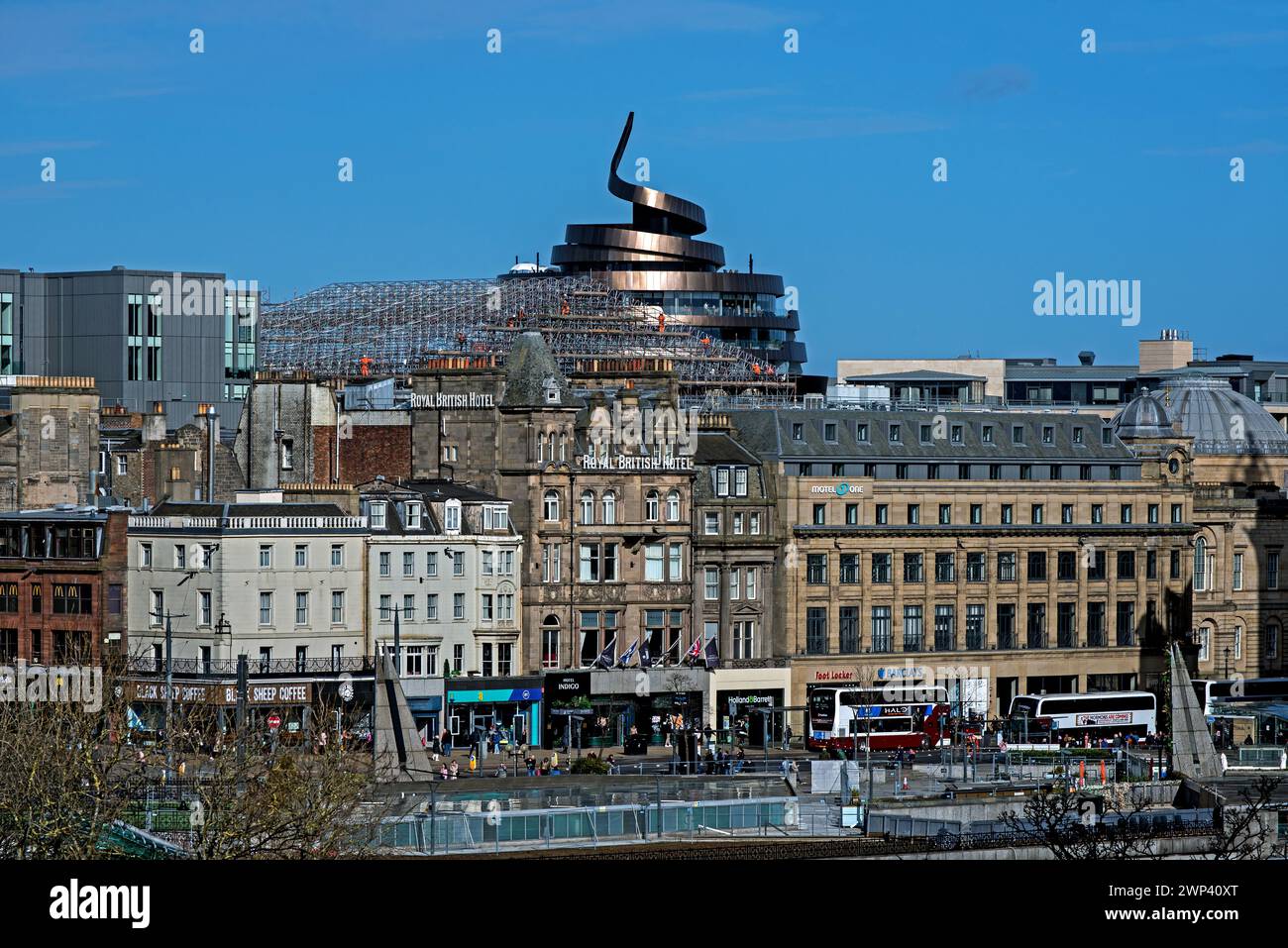 Very large amount of scaffolding being erected on New Register House ...