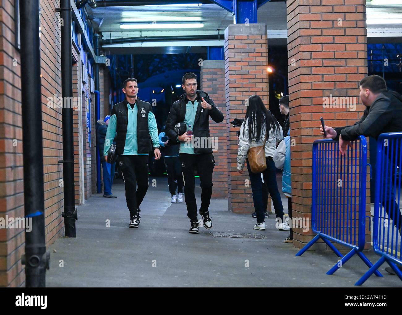 Jordan Houghton of Plymouth Argyle and Ryan Hardie of Plymouth Argyle ...