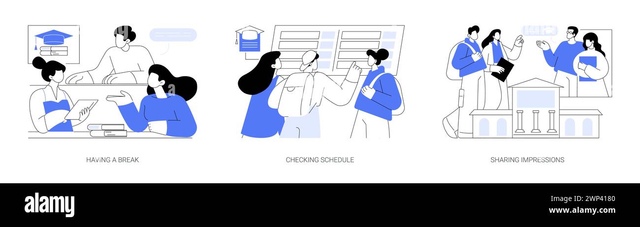 College lectures cartoon hi-res stock photography and images - Alamy