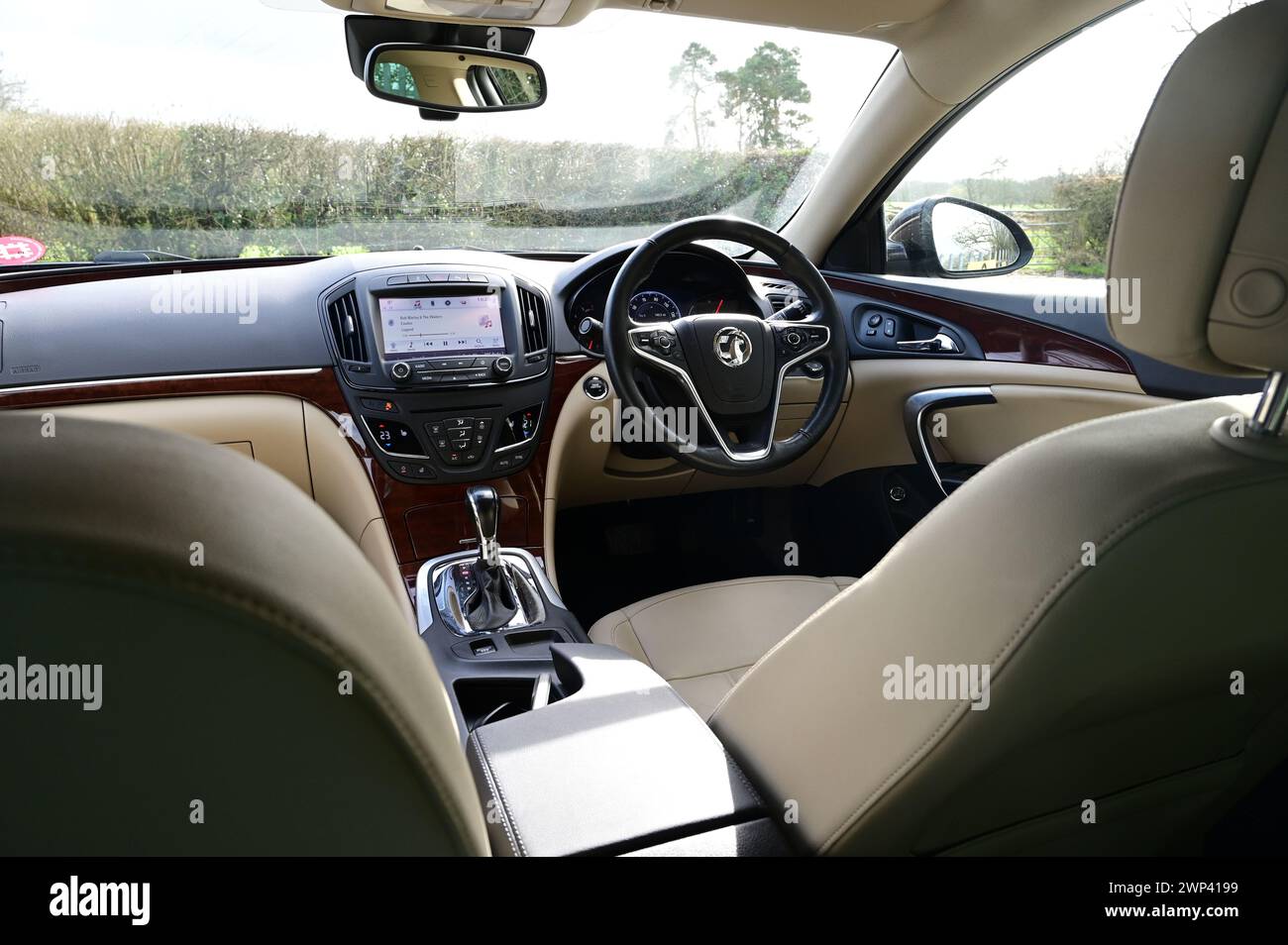 Interior of a Vauxhall Insignia Elite/Buick Regal from the back seat ...