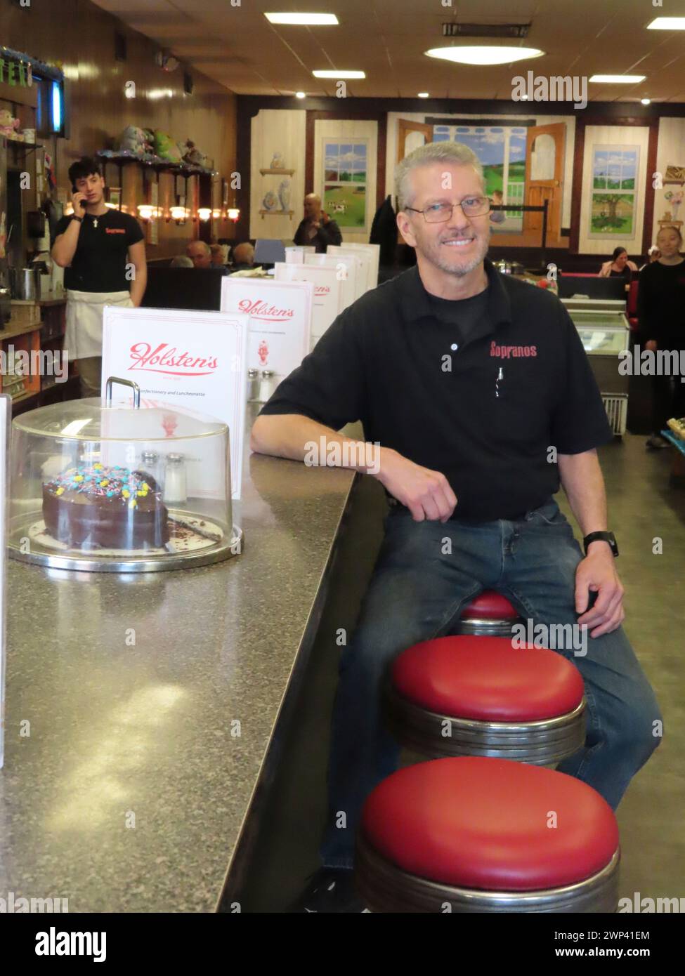 Ron Stark, co-owner of Holsten's, the Bloomfield N.J. ice cream parlor ...