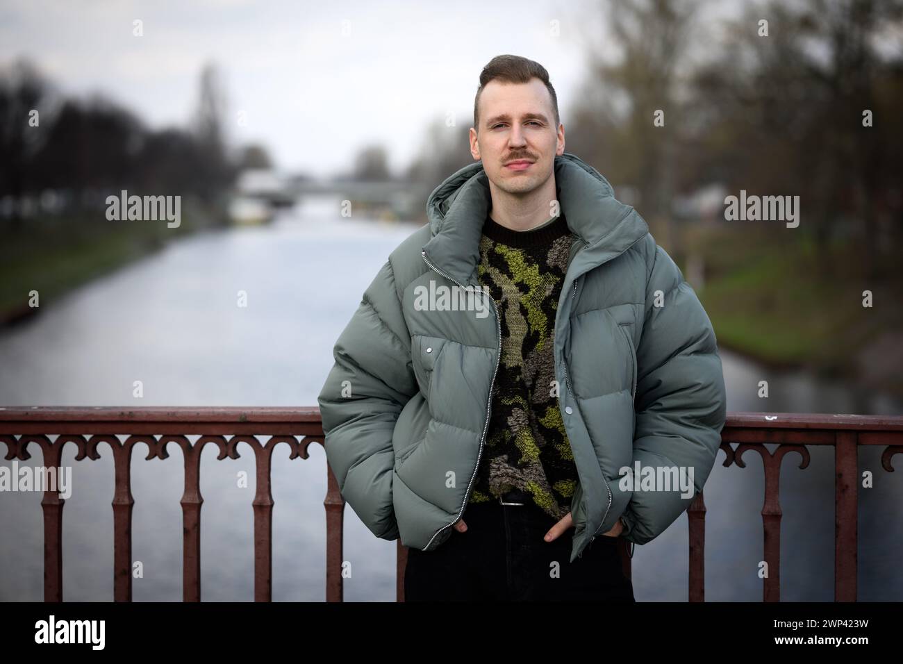 Berlin, Germany. 05th Mar, 2024. Lukas Strobel, better known as the rapper Alligatoah, stands on ...