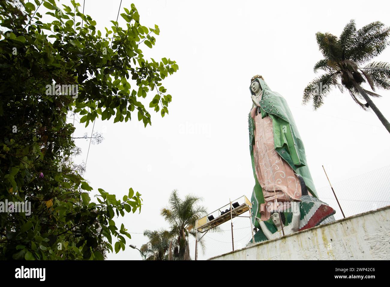 Huatusco, Veracruz, Mexico - July 13, 2022: Monsoon rain falls on the ...