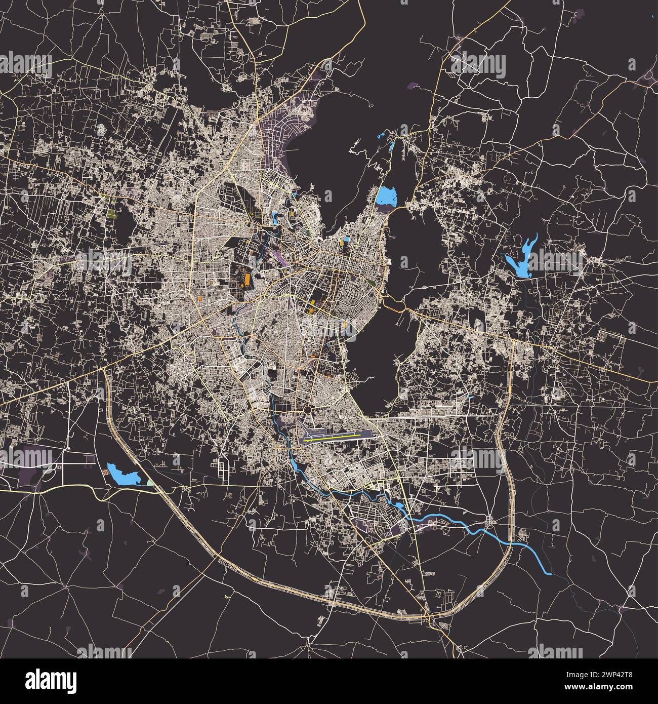 Map of Jaipur, Rajasthan, India Stock Vector Image & Art - Alamy