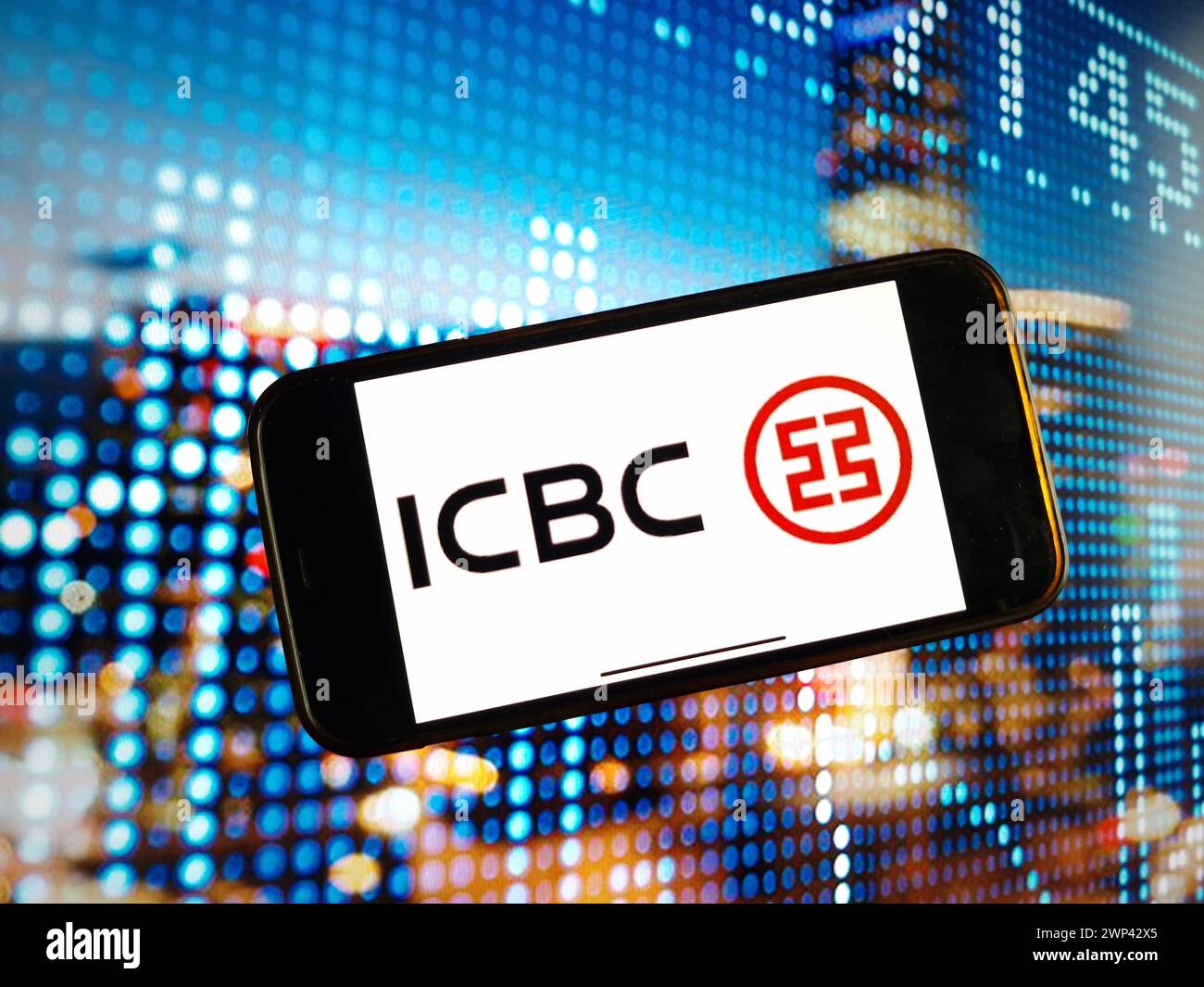 In this photo illustration, the ICBC Industrial and Commercial Bank of ...