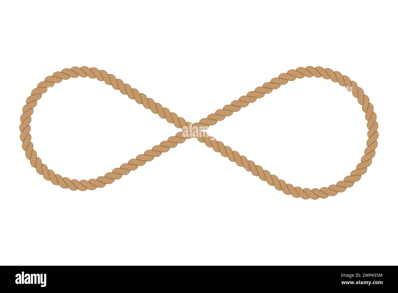 Rope figure eight, great design for any purposes. Flat concept. Vector ...