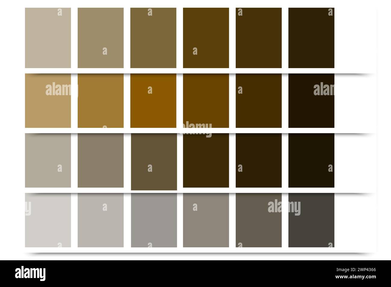 brown palette. Gradient color. Vector illustration. stock image. EPS 10 ...