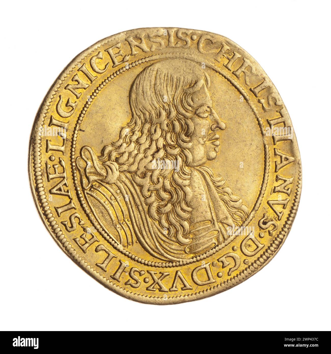 Two-ducat coin from 1666 featuring Christian, Prince of Brzesko ...