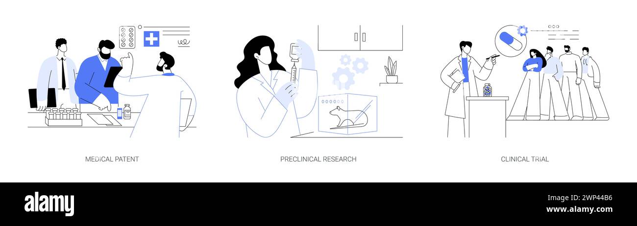 Pills production abstract concept vector illustrations Stock Vector ...