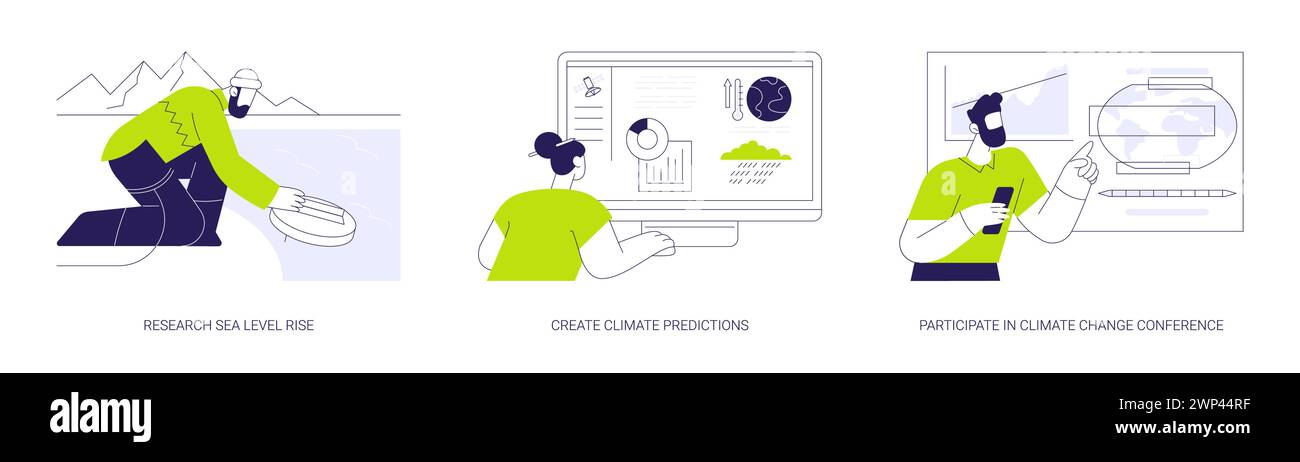 Earth and nature science abstract concept vector illustrations Stock ...