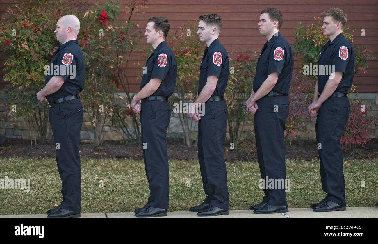 UNITED STATES - 03-04-2024: Members of the firefighter community turned ...