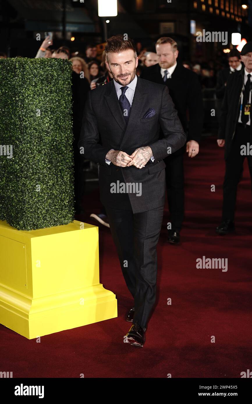 David Beckham attends the premiere of the Netflix series The Gentlemen ...
