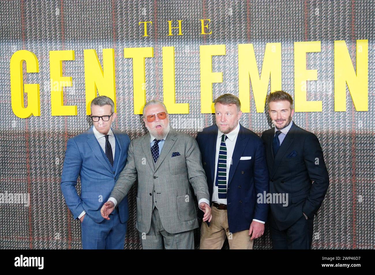 (left to right) Max Beesley, Ray Winstone, Guy Ritchie and David ...
