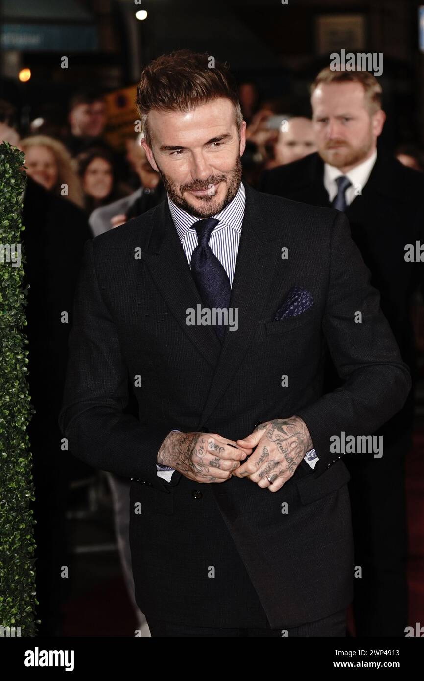 David Beckham attends the premiere of the Netflix series The Gentlemen ...