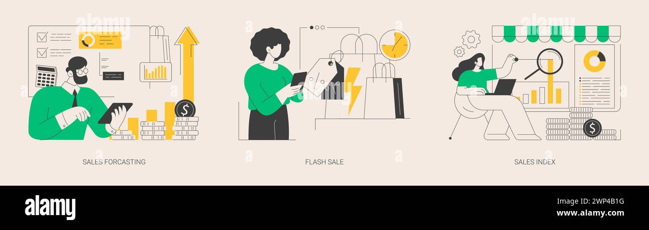 Revenue management abstract concept vector illustrations Stock Vector ...