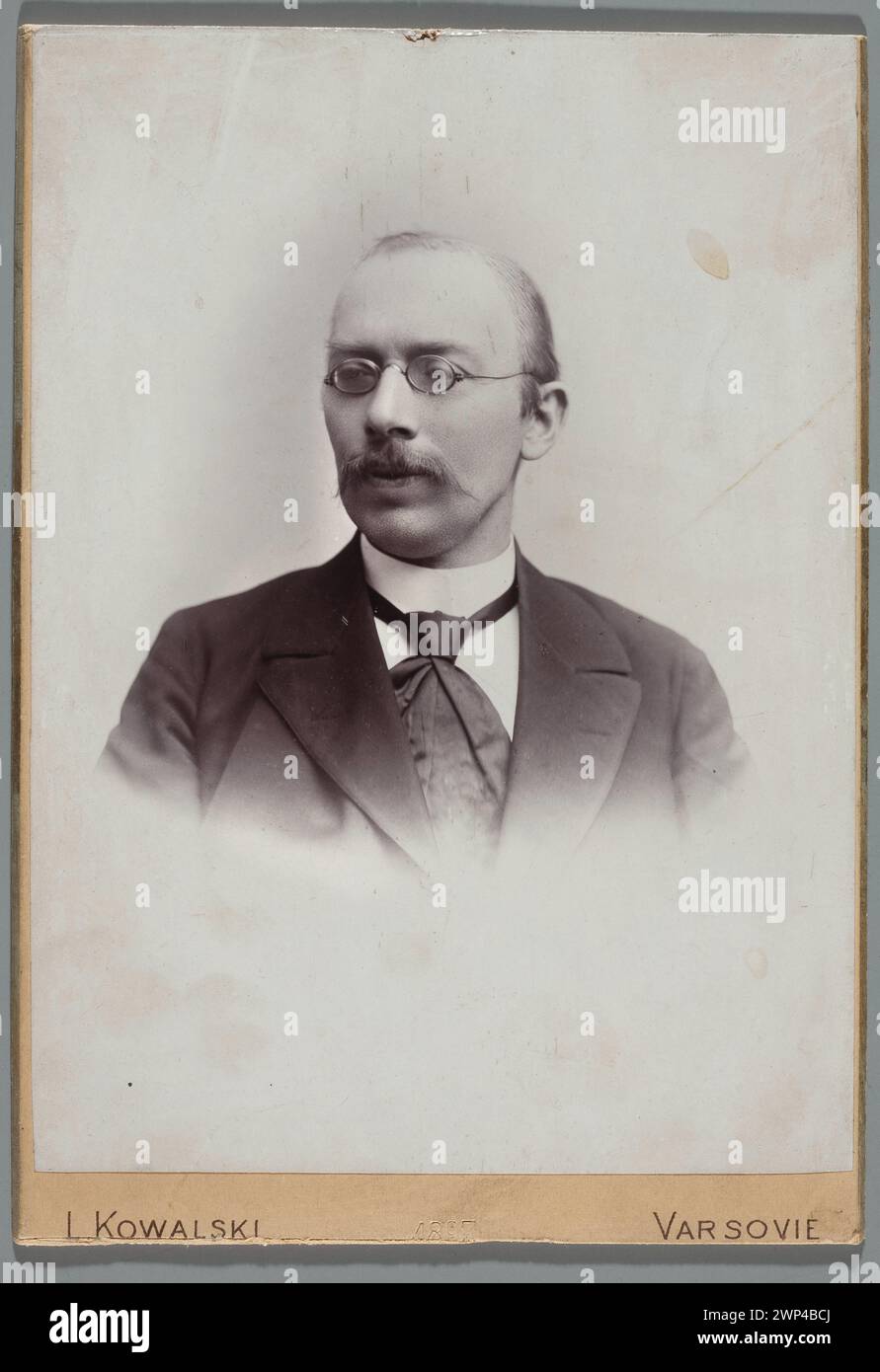 Portrait of Aleksander Micha Owski (1851-1938), pianist (bust ...