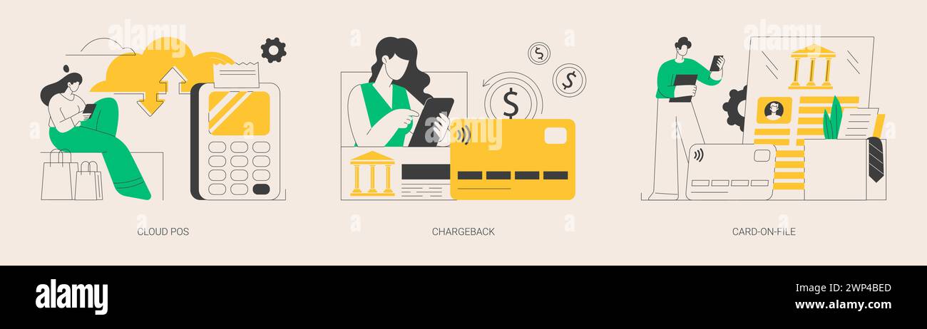 Retail software abstract concept vector illustrations Stock Vector ...