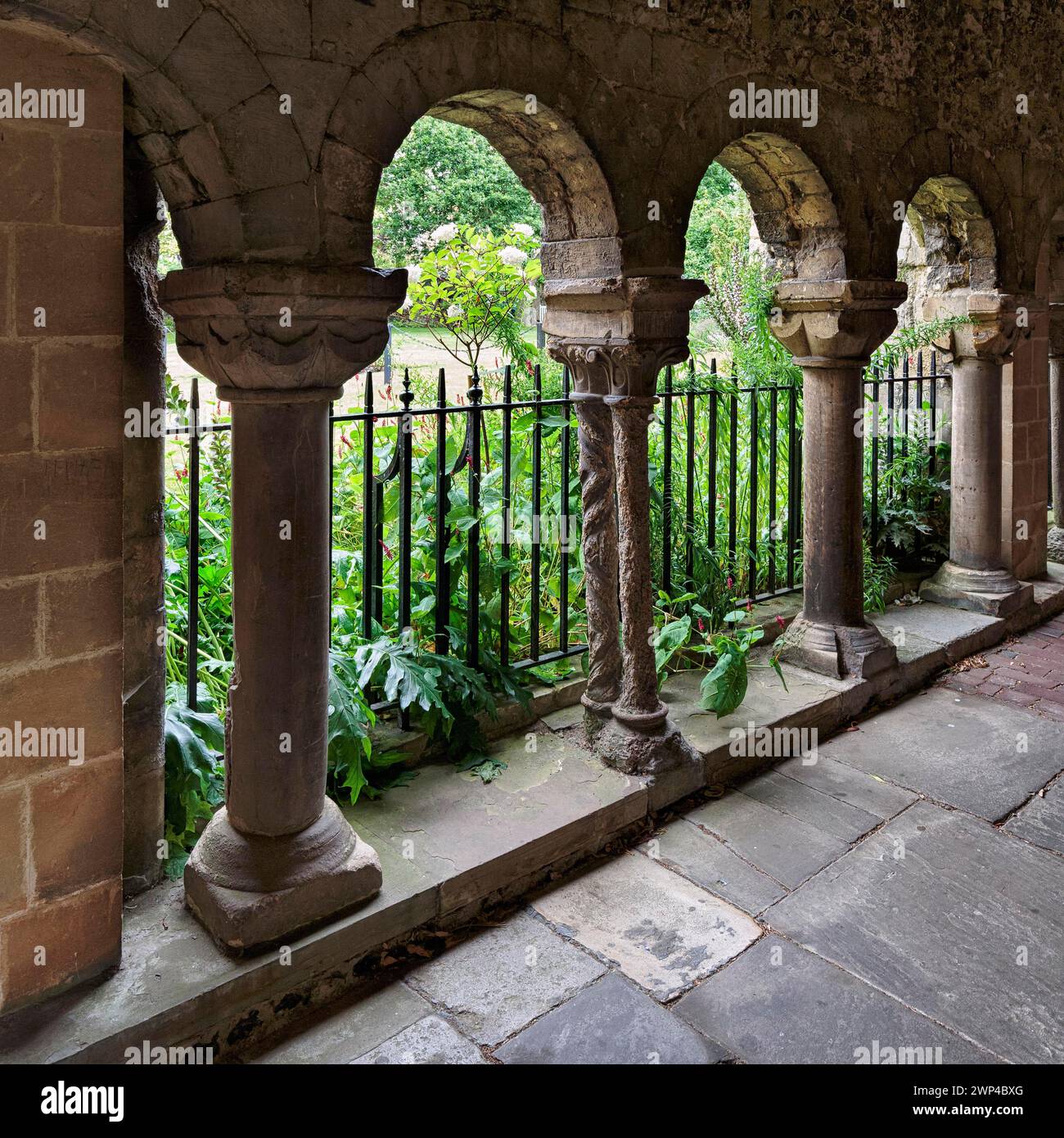 Columns, portico, Canterbury Cathedral, The Cathedral of Christ Church ...