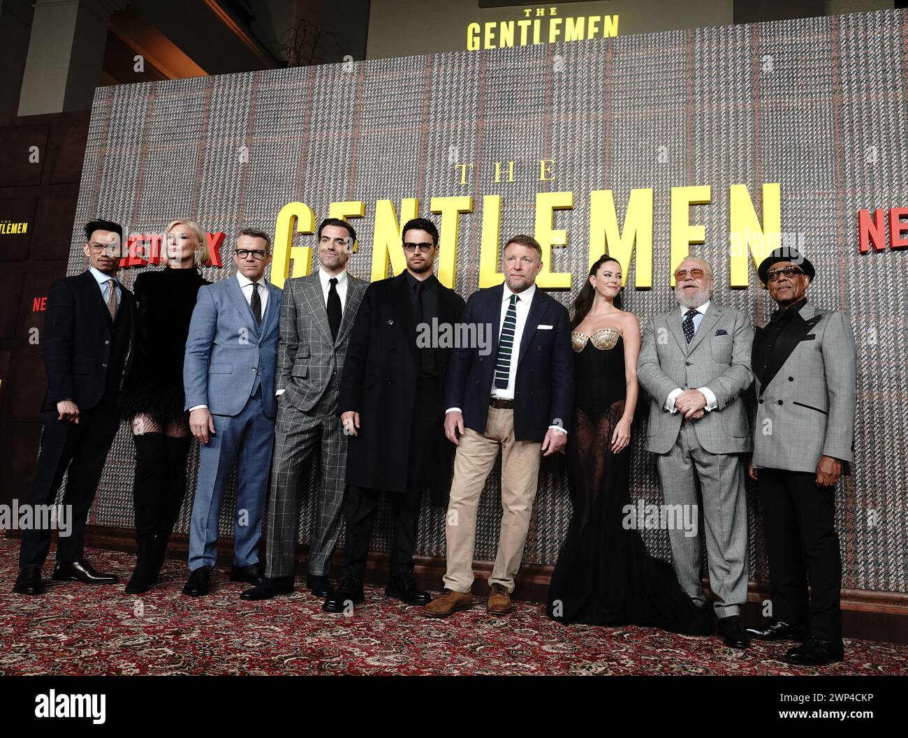 (left to right) Michael Vu, Joely Richardson, Max Beesley, Daniel Ings ...