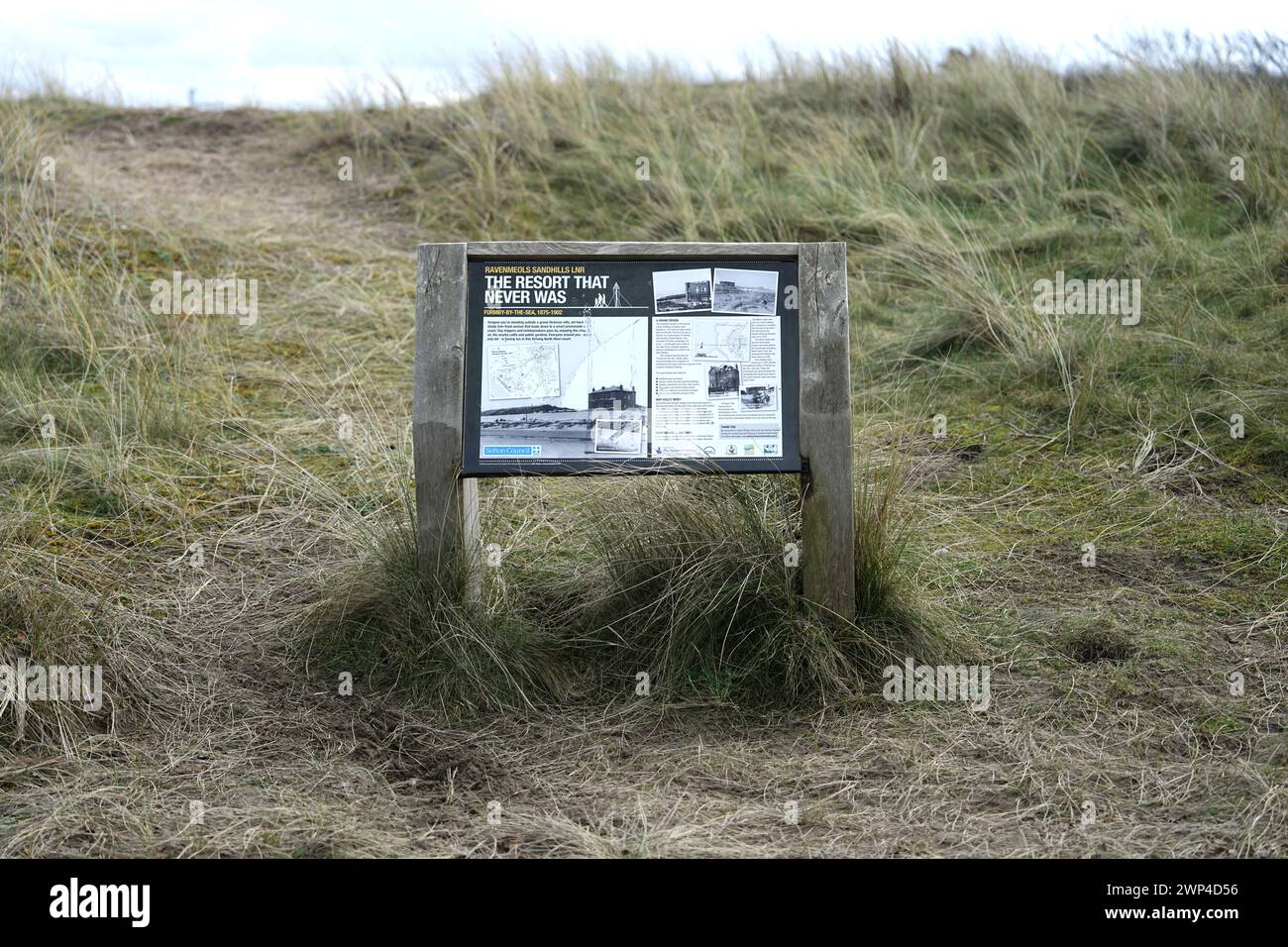 Noticeboard in the Formby’s Lifeboat Road about The Resort that Never ...
