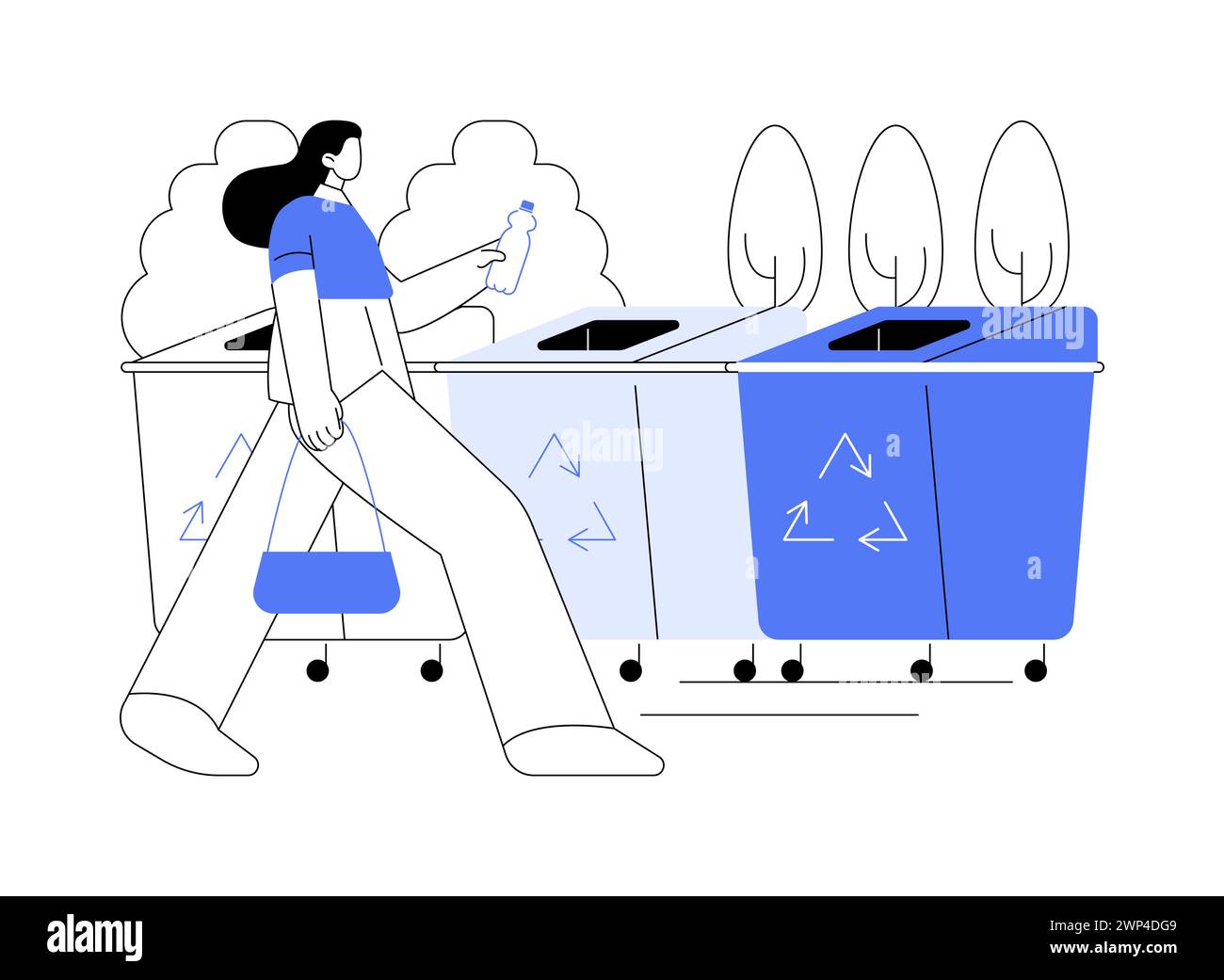 Trash sorting facility isolated cartoon vector illustrations Stock Vector Image & Art - Alamy