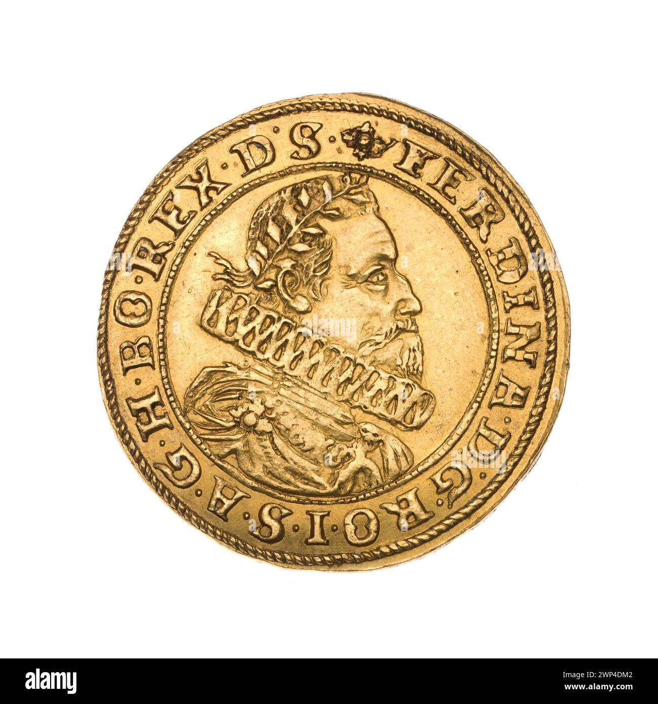 Three-ducat coin of Emperor Ferdinand II (1617-1637), designed by Hans ...