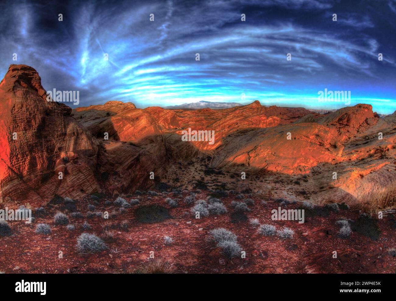 Desert Vista Valley of Fire sTATE pARK IN nEVADA Stock Photo - Alamy