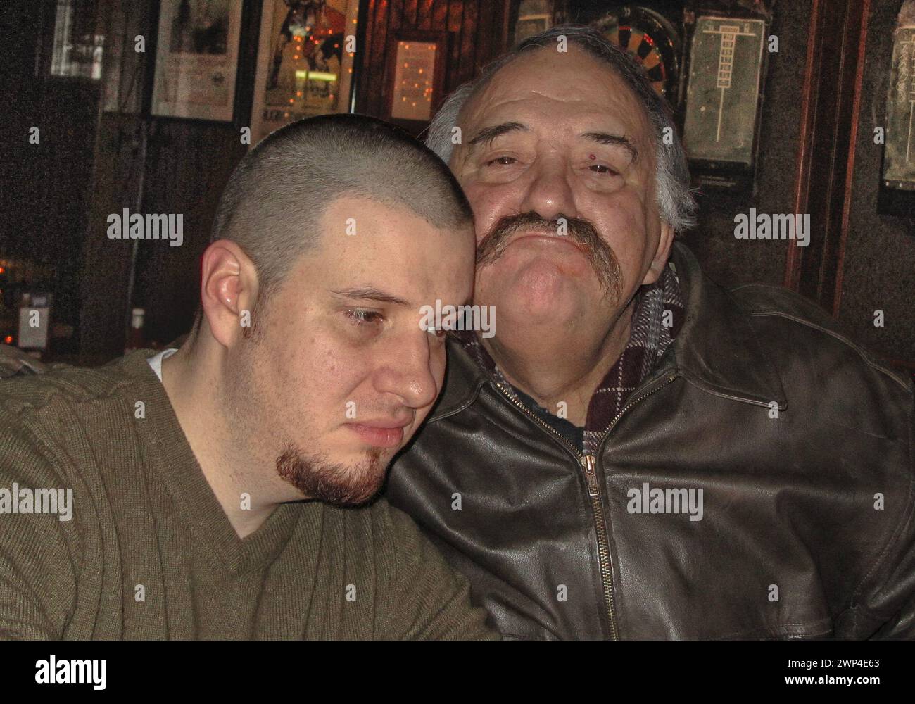 Father and son in a pub Stock Photo - Alamy